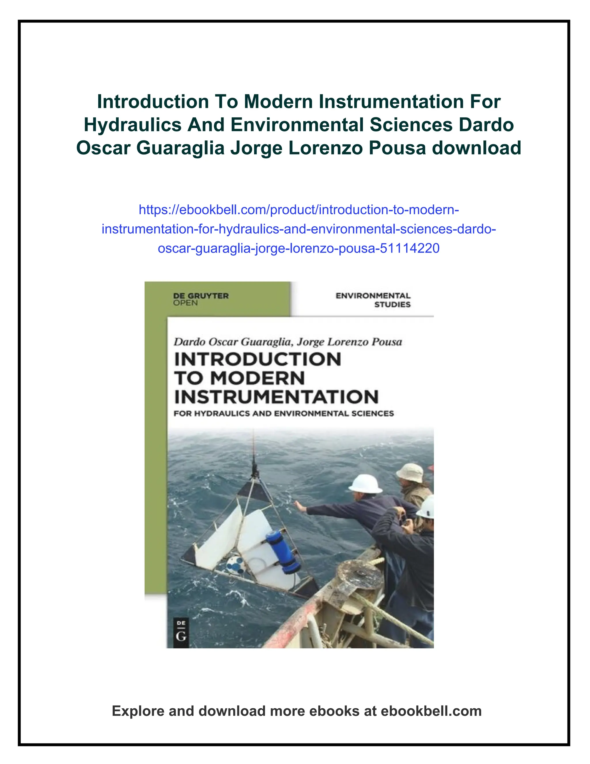 Introduction To Modern Instrumentation For Hydraulics And Environmental ...