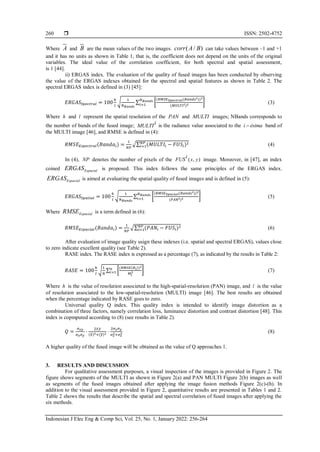 A comparative study for the assessment of Ikonos satellite image-fusion techniques | PDF
