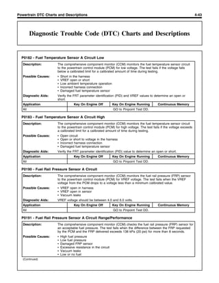 Diagnostic Trouble Code (DTC) Charts and Descriptions | PDF