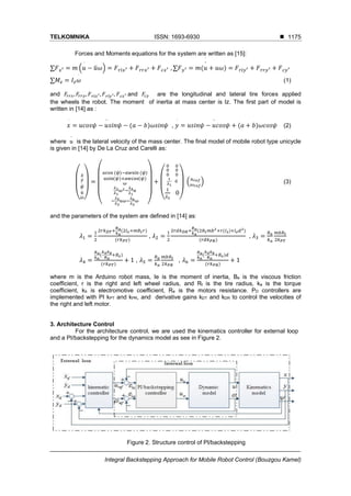 Integral Backstepping Approach for Mobile Robot Control | PDF