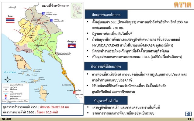 เขตพัฒนาเศรษฐกิจพิเศษ 2557 2558 | PPT
