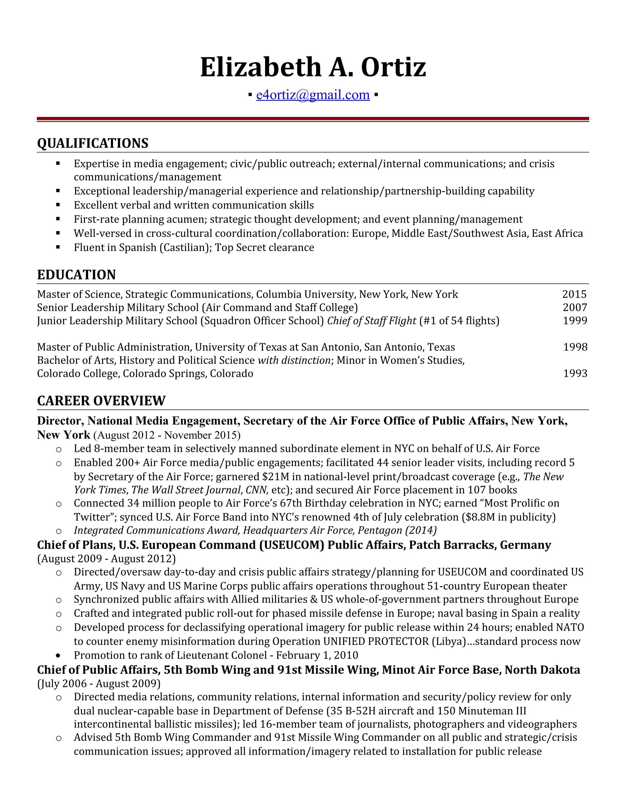 Elizabeth Ortiz_Resume | PDF