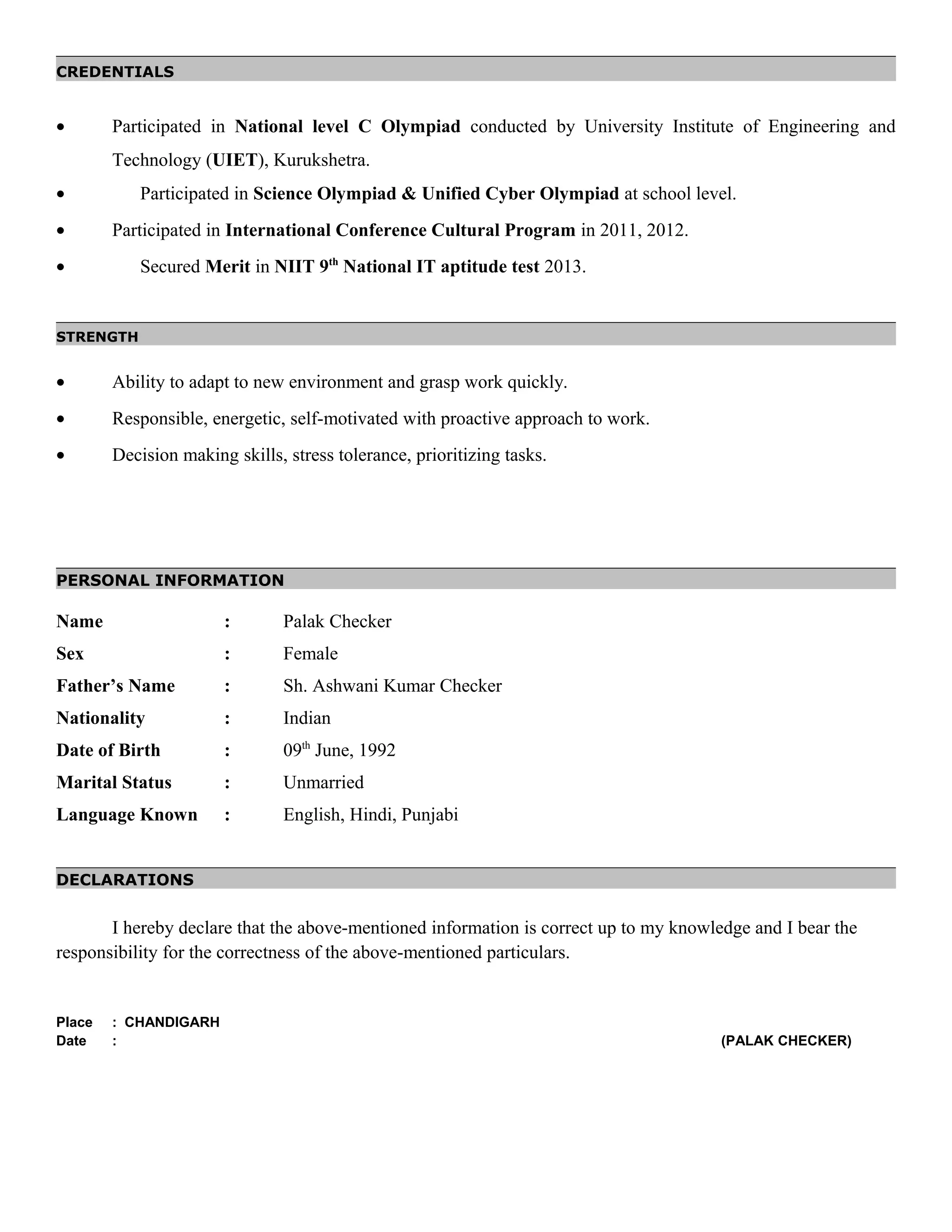 Palak_Resume | DOC