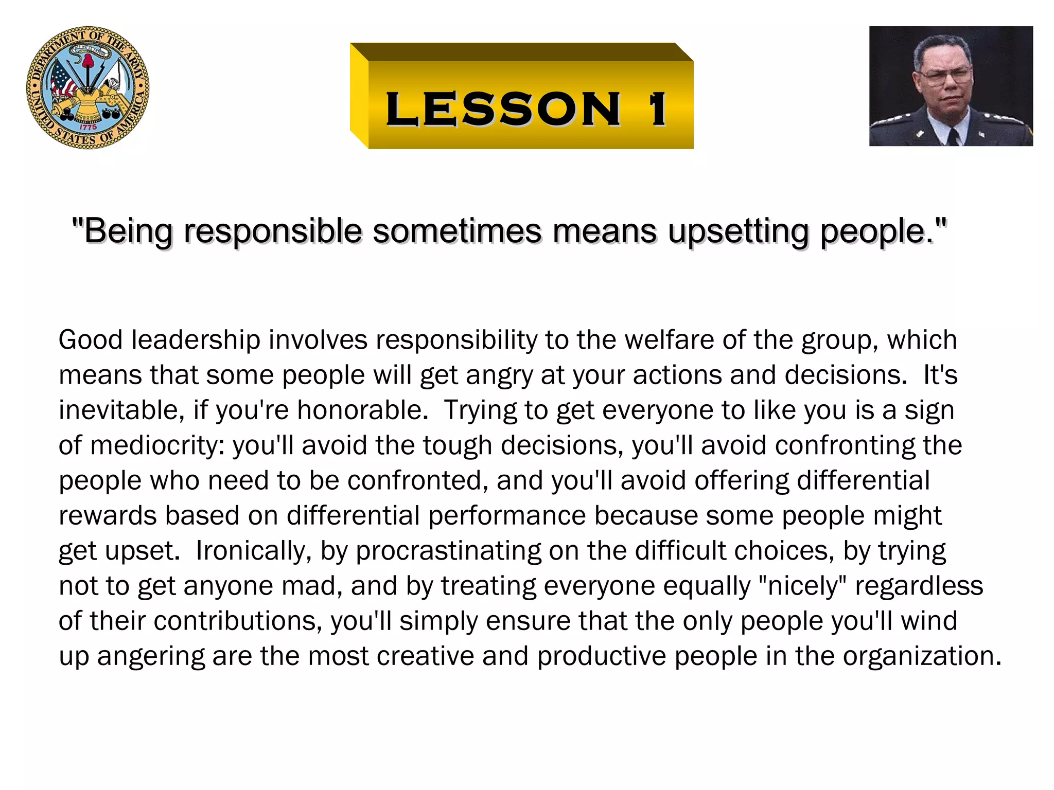Colin Powell On Leadership | PPT
