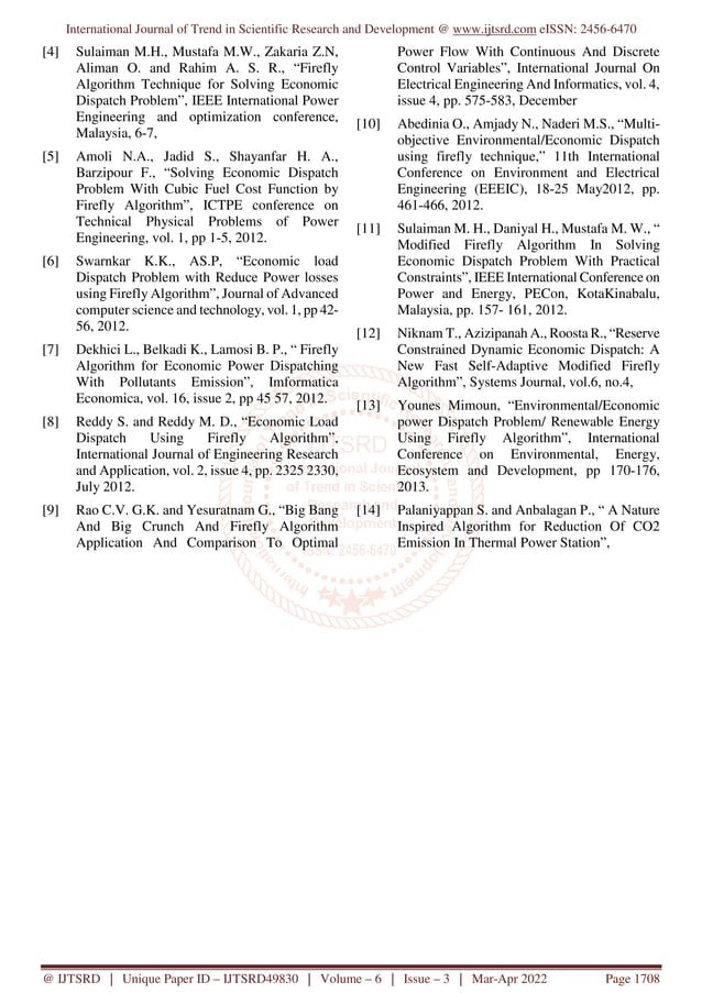 A Review On Various Techniques Used For Economic Load Dispatch In Power System Pdf