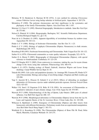 Chironomids (Diptera) as Model Organisms An Appraisal | PDF