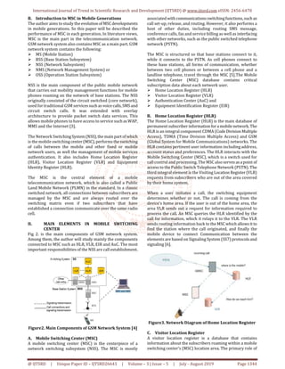 Comparative Study on Mobile Switching Center of Mobile Generations | PDF