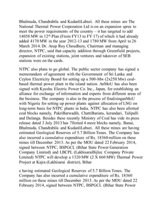 Coal Mining Project Report | DOCX