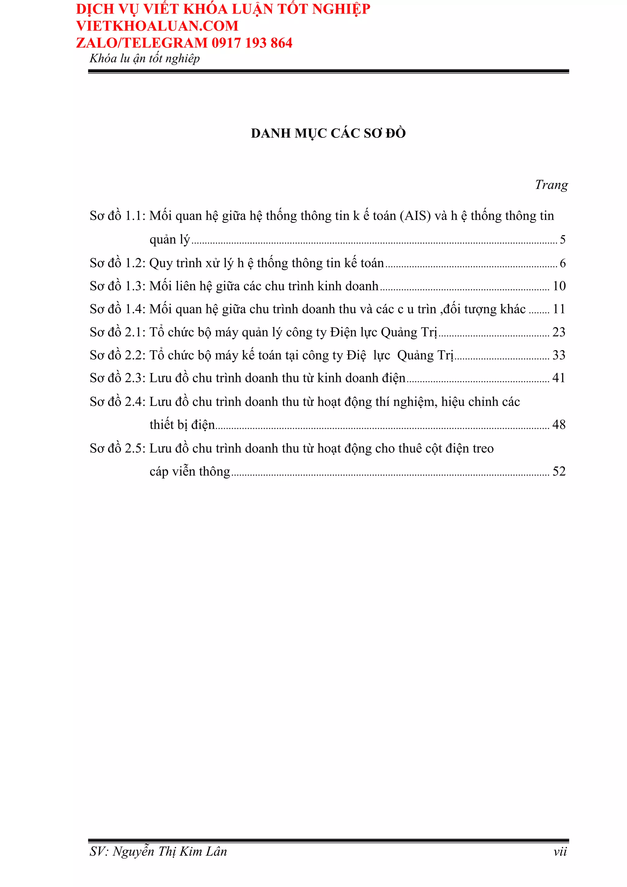 BÀI MẪU Khóa luận đánh giá chu trình doanh thu tại công ty Điện lực | DOC