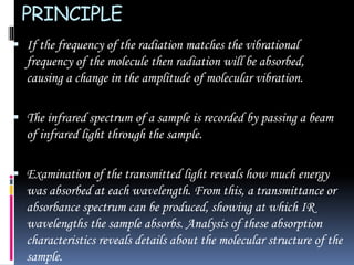 INFRARED SPECTROSCOPY to find the functional group | PPT