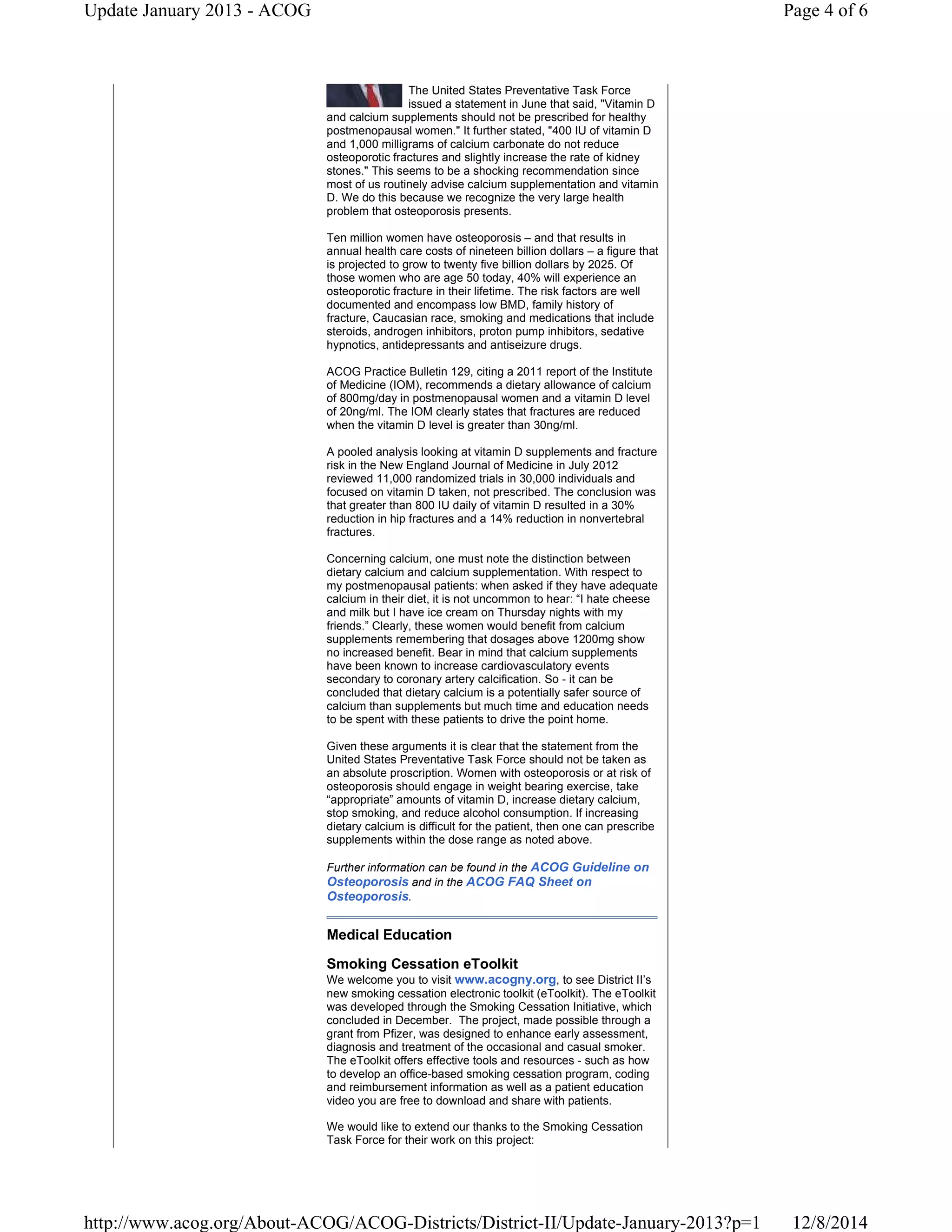 ACOG DII Newsletter | PDF