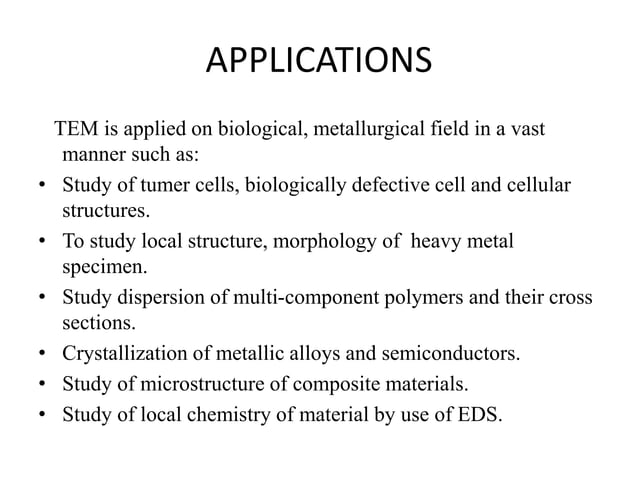 INTRODUCTION TO TEM (TEM-James Hillier and Albert prebus(1938)at ...