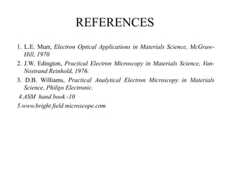 INTRODUCTION TO TEM (TEM-James Hillier and Albert prebus(1938)at ...