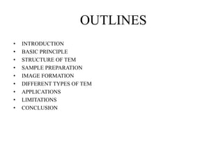 INTRODUCTION TO TEM (TEM-James Hillier and Albert prebus(1938)at ...