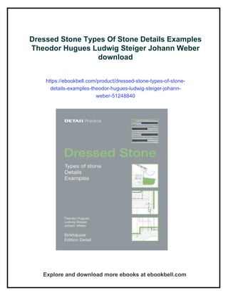 Dressed Stone Types Of Stone Details Examples Theodor Hugues Ludwig ...
