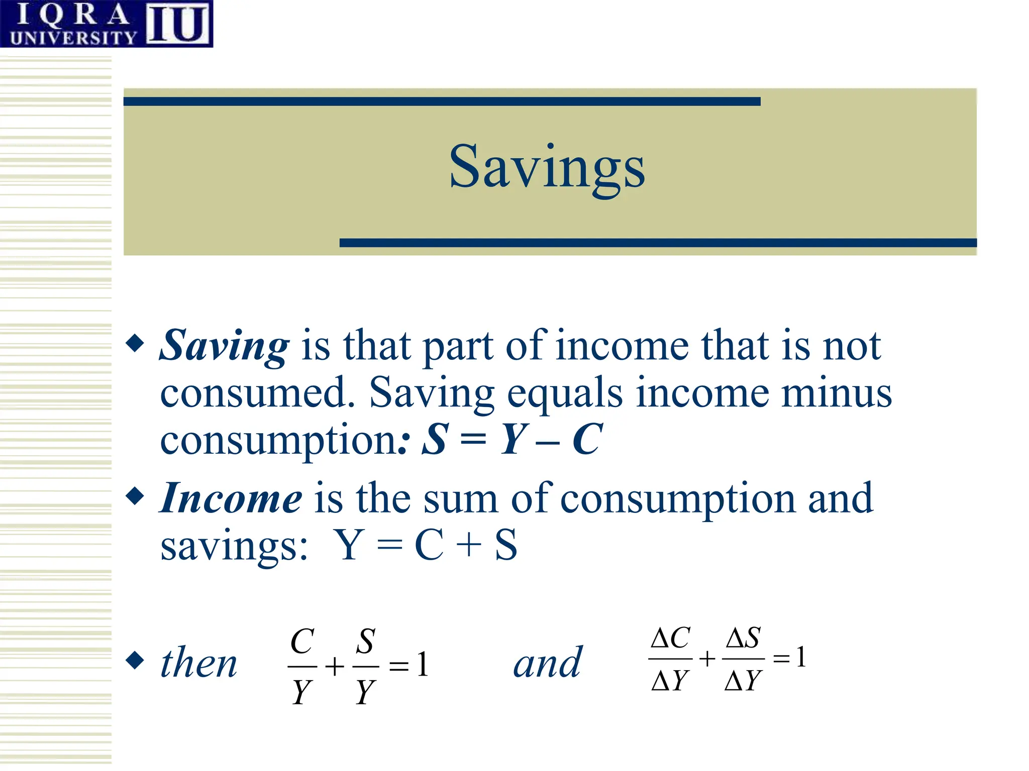 Revison-ConsumptionSavings-and-Investmen | PPT