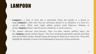 BURLESQUE- PowerPoint-Meaning, types and examples | PPTX