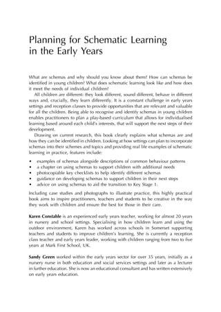 Planning For Schematic Learning In The Early Years A Practical Guide ...