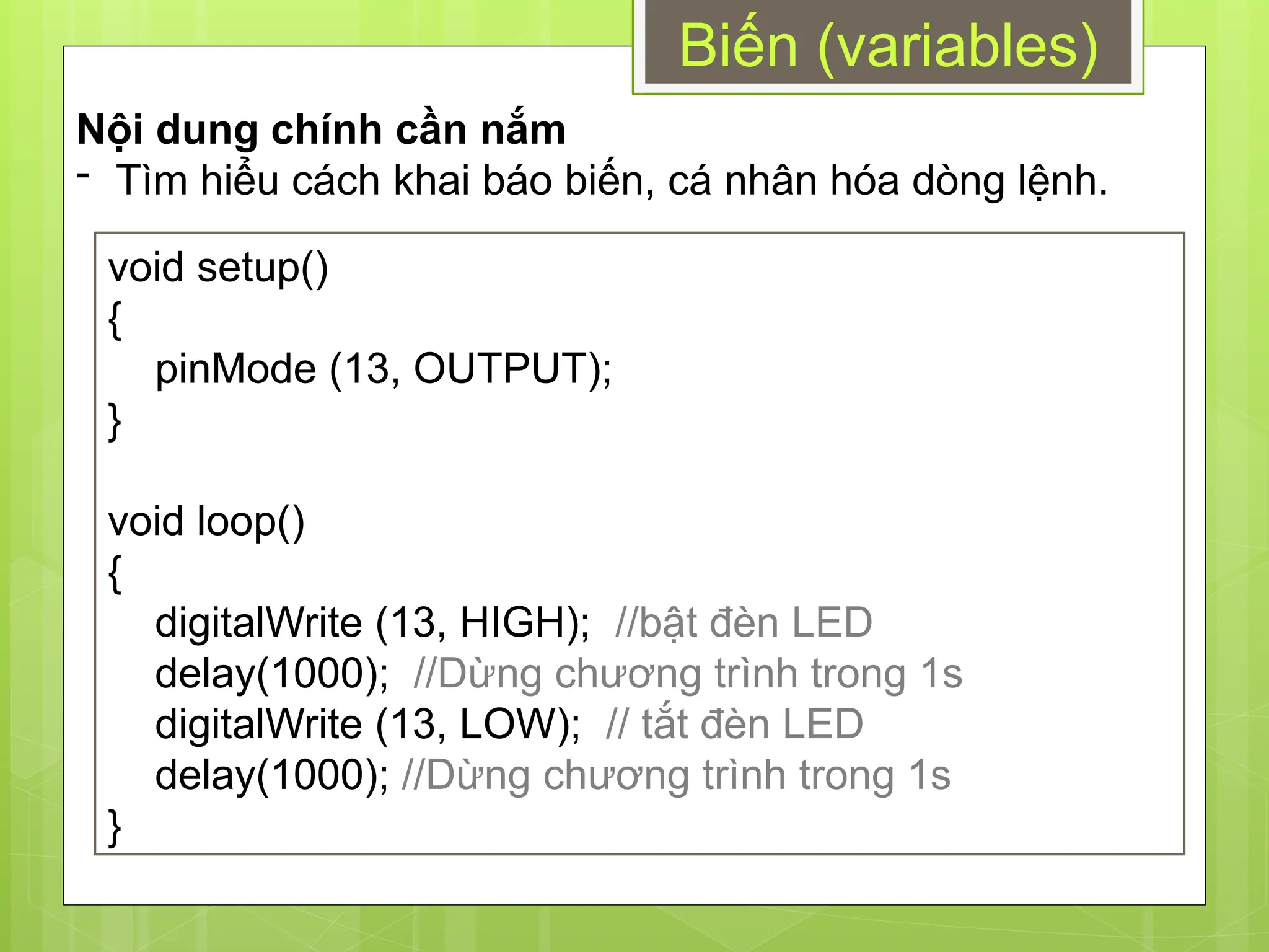 slide lap trinh arduino cho nguoi moi bat dau | PPTX