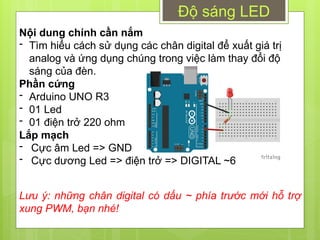 slide lap trinh arduino cho nguoi moi bat dau | PPTX