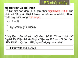 slide lap trinh arduino cho nguoi moi bat dau | PPTX
