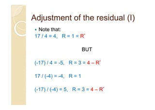 Microprocessor-based Systems 48/32bit Division Algorithm | PPT