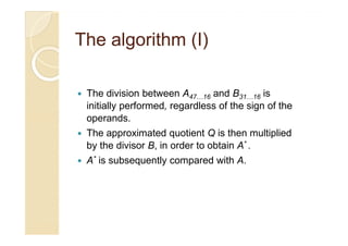Microprocessor-based Systems 48/32bit Division Algorithm | PPT