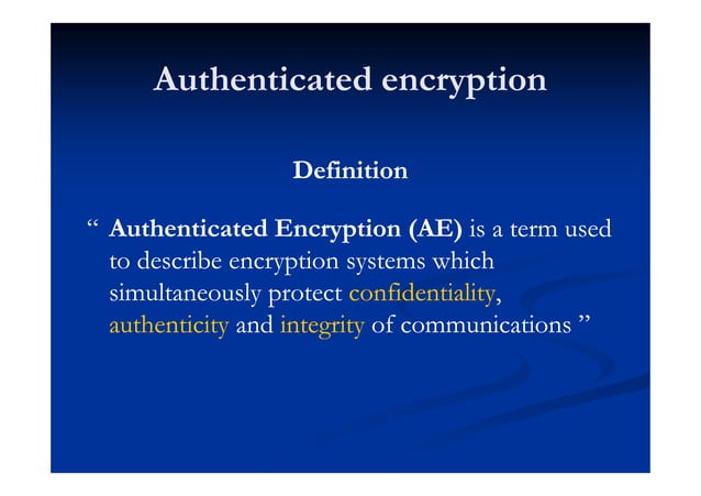 Authenticated Encryption Gcm Ccm | PDF