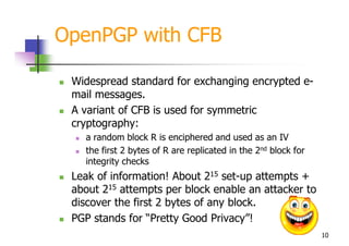 Block Cipher Modes of Operation And Cmac For Authentication | PPT