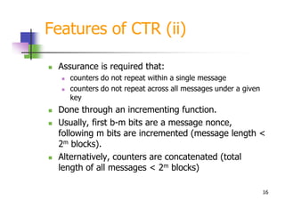 Block Cipher Modes of Operation And Cmac For Authentication | PPT
