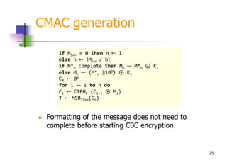 Block Cipher Modes of Operation And Cmac For Authentication | PPT