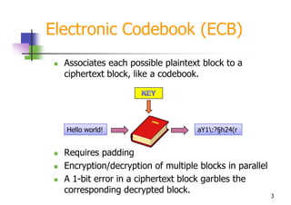 Block Cipher Modes of Operation And Cmac For Authentication | PPT