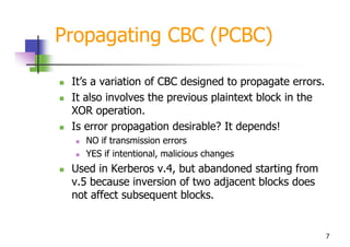 Block Cipher Modes of Operation And Cmac For Authentication | PPT