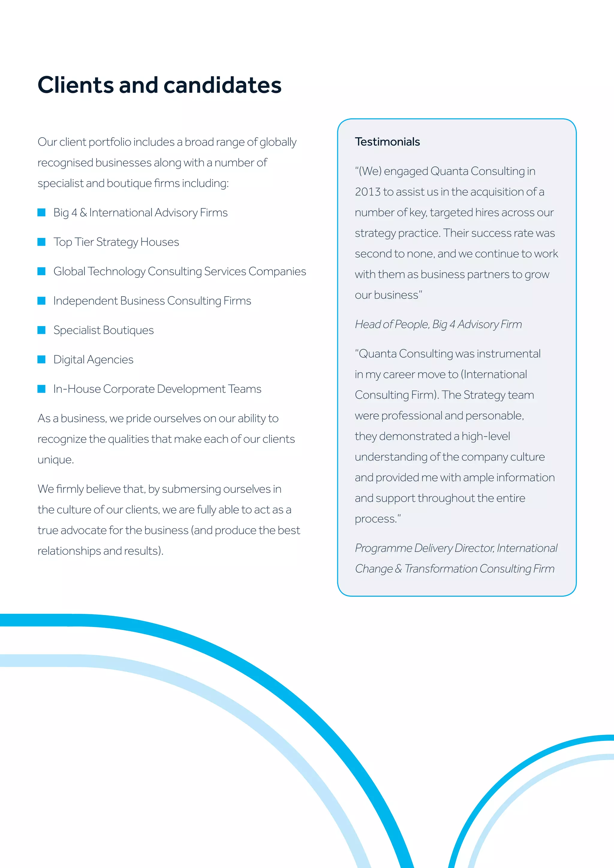 Quanta Consulting Strategy Brochure | PDF