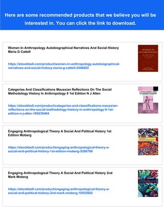 History And Social Anthropology I M Lewis | PDF
