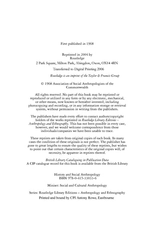 History And Social Anthropology I M Lewis | PDF