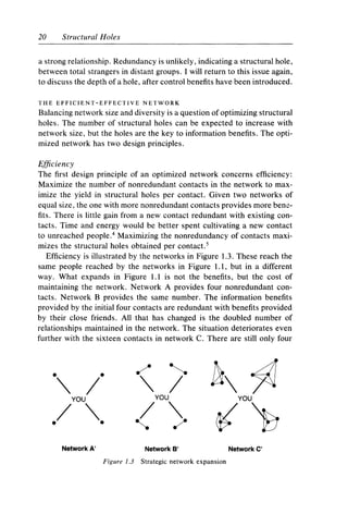 Structural Holes The Social Structure Of Competition Ronald S Burt | PDF