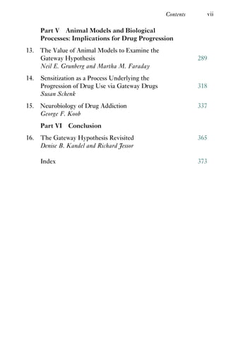 Stages And Pathways Of Drug Involvement Examining The Gateway ...