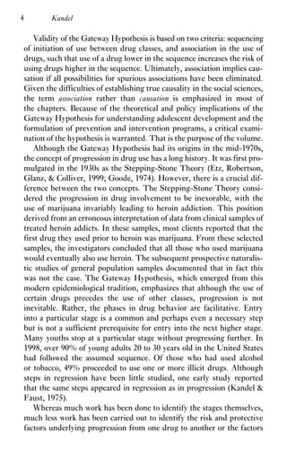 Stages And Pathways Of Drug Involvement Examining The Gateway ...