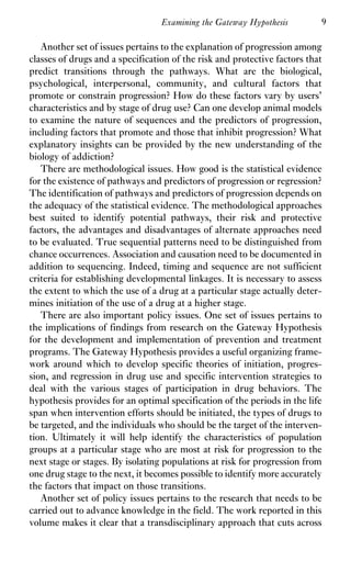 Stages And Pathways Of Drug Involvement Examining The Gateway ...