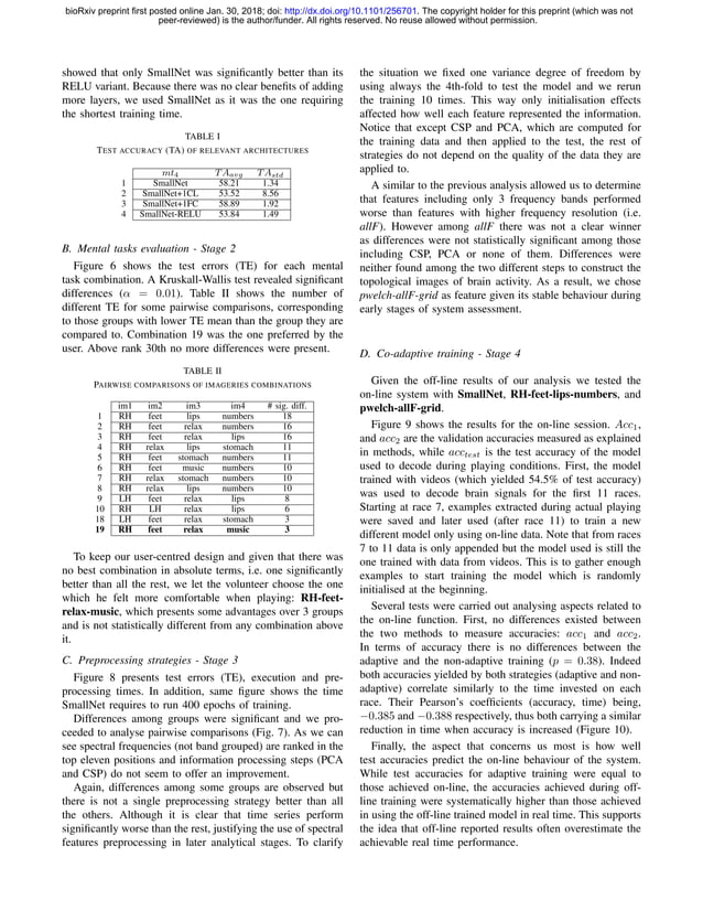 Deep Learning Personalised Closed Loop Brain Computer Interfaces For Multi Way Classification Pdf