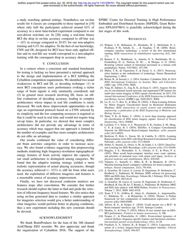 Deep Learning Personalised Closed Loop Brain Computer Interfaces For Multi Way Classification Pdf