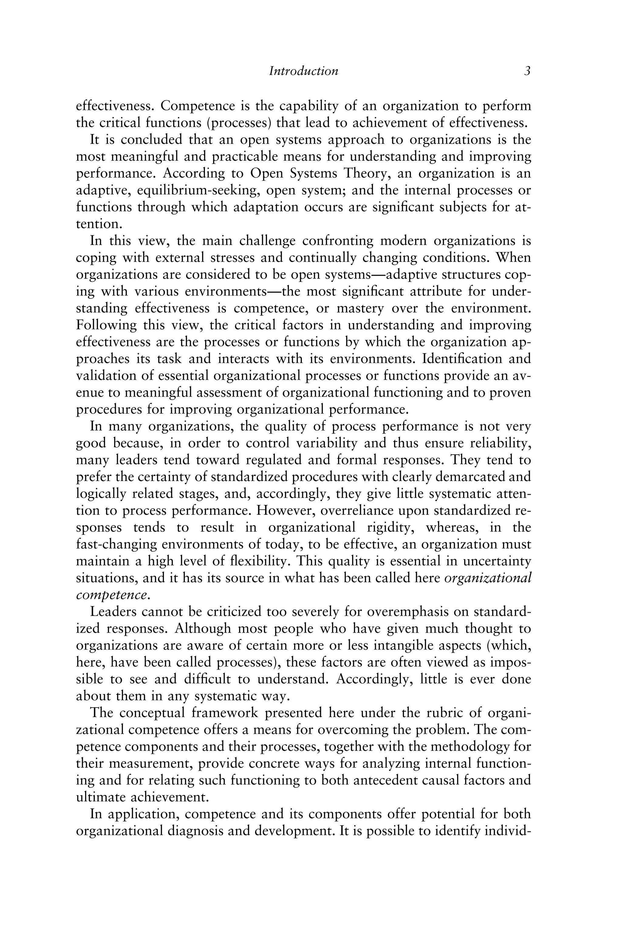 Creating The Functionally Competent Organization An Open Systems ...
