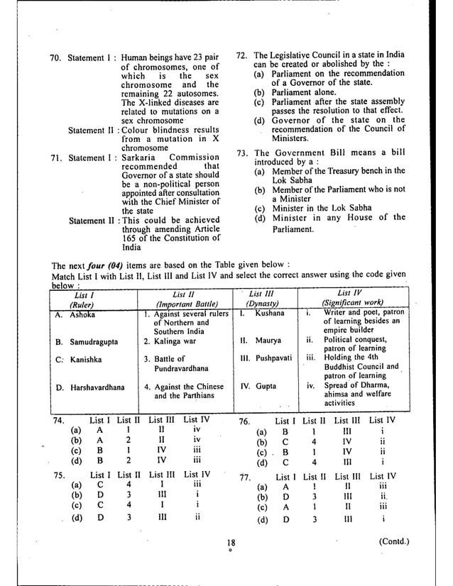 nda exam question paper