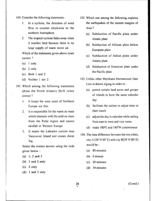 nda exam question paper