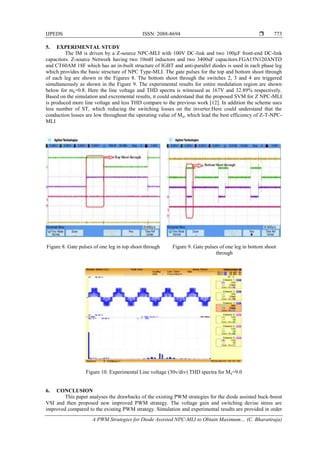 A PWM Strategies for Diode Assisted NPC-MLI to Obtain Maximum Voltage Gain for EV Application | PDF