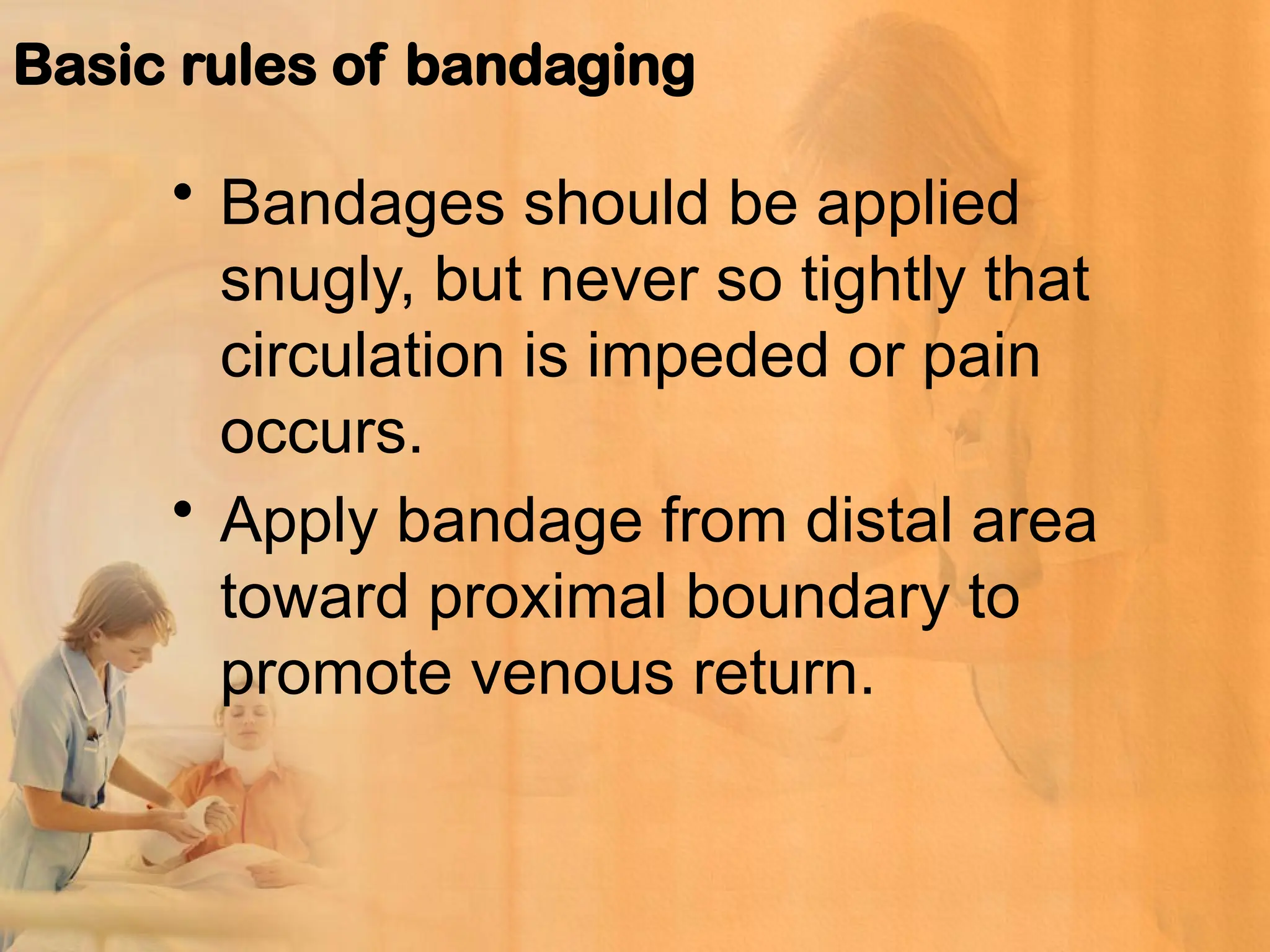 BANDAGING- bandaging types, processes.. | PPTX
