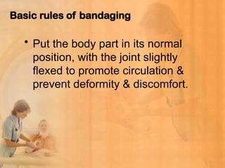 BANDAGING- bandaging types, processes.. | PPTX