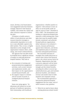 Creating Sustainable Physicianhospital Strategies Jay Warden | PDF