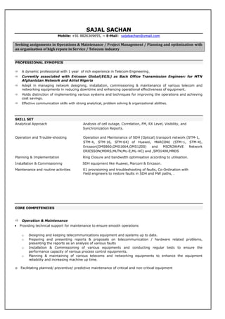 Sajal CV | PDF